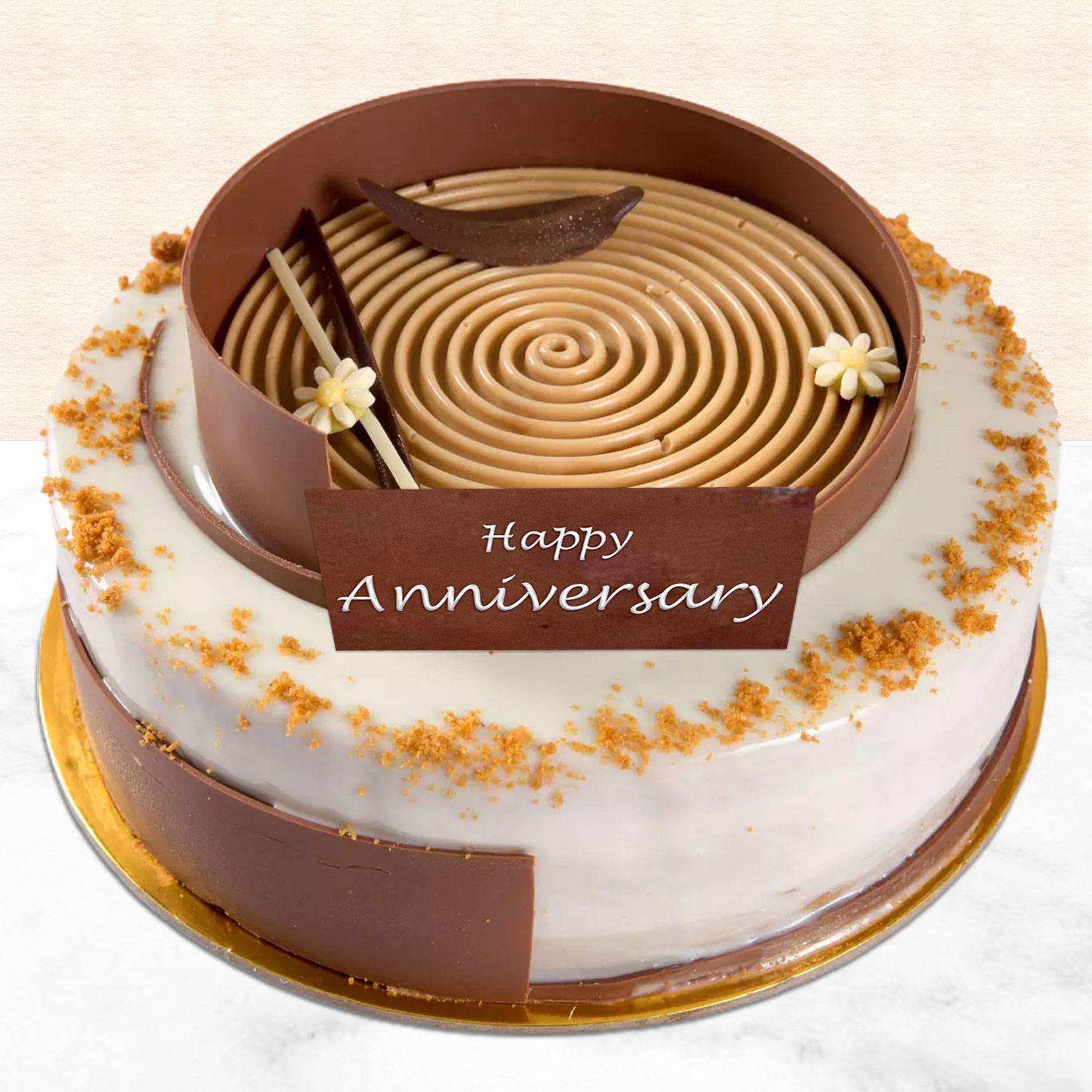 Online Lotus Biscoff Cake For Anniversary Half Kg Gift Delivery in ...