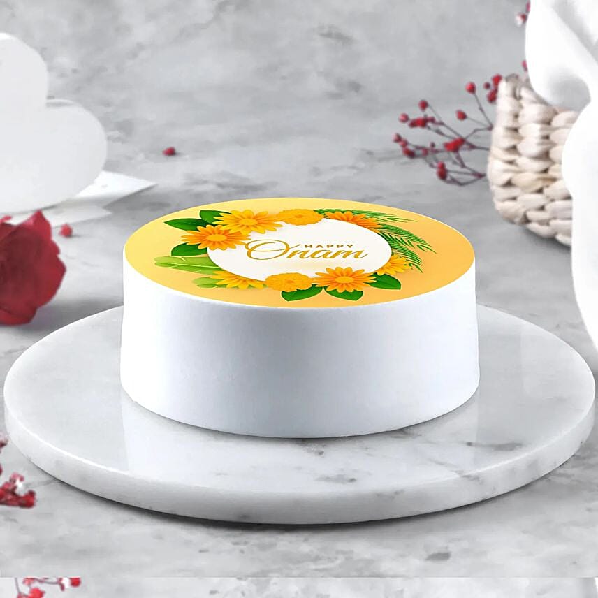 Online Happy Onam Chocolate Cake Gift Delivery in India - Fnp.ae