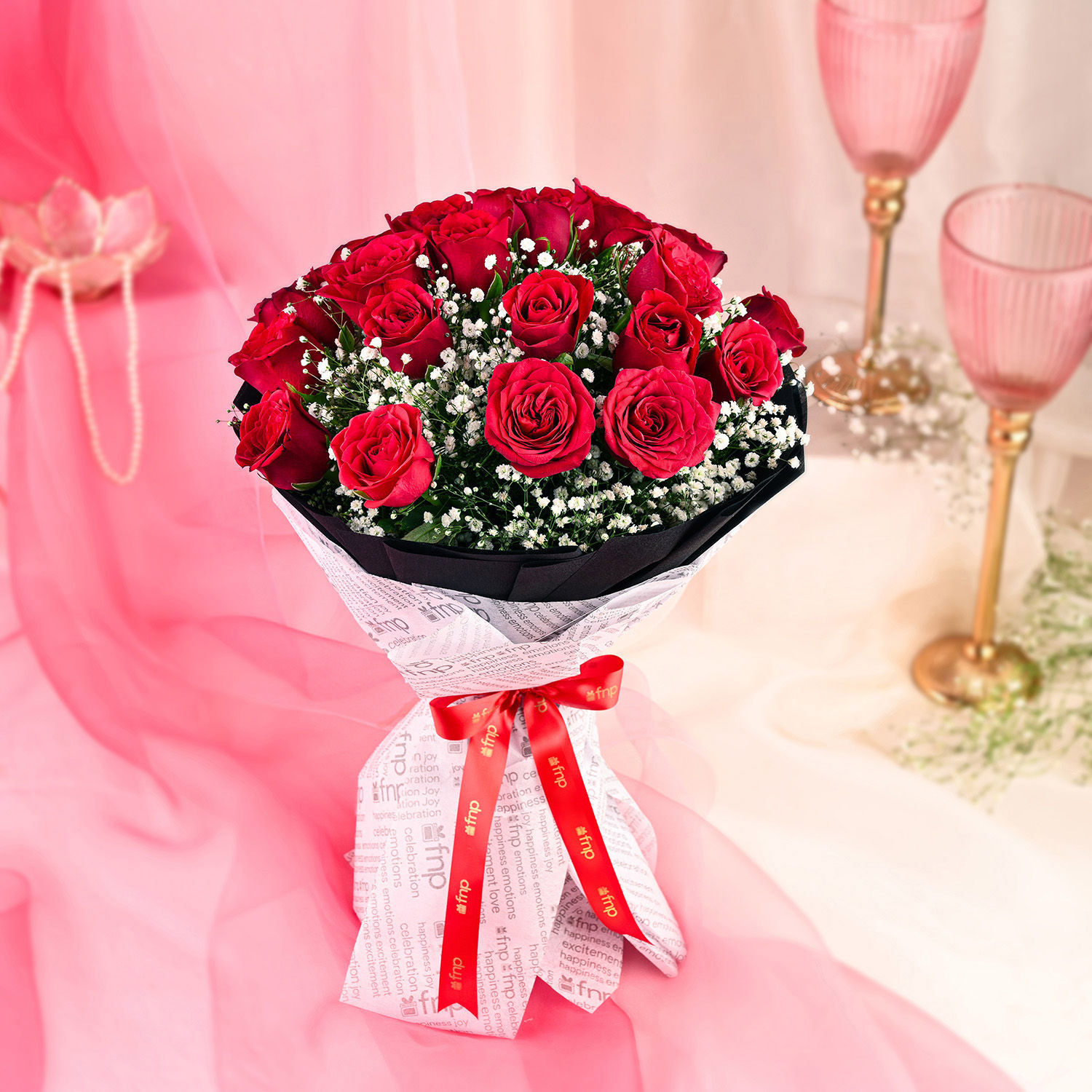 Online Love Snowflake Bouquet Gift Delivery in India - Fnp.ae