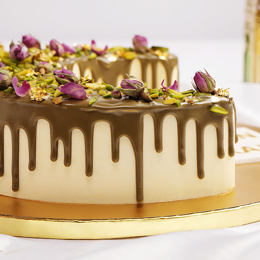 Online Pistachio Saffron Crescent Moon Cake Gift Delivery in Kuwait ...