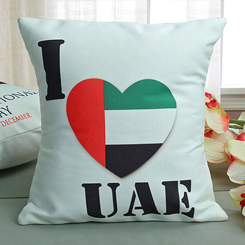 Online I Love UAE Cushion Gift Delivery in UAE - FNP