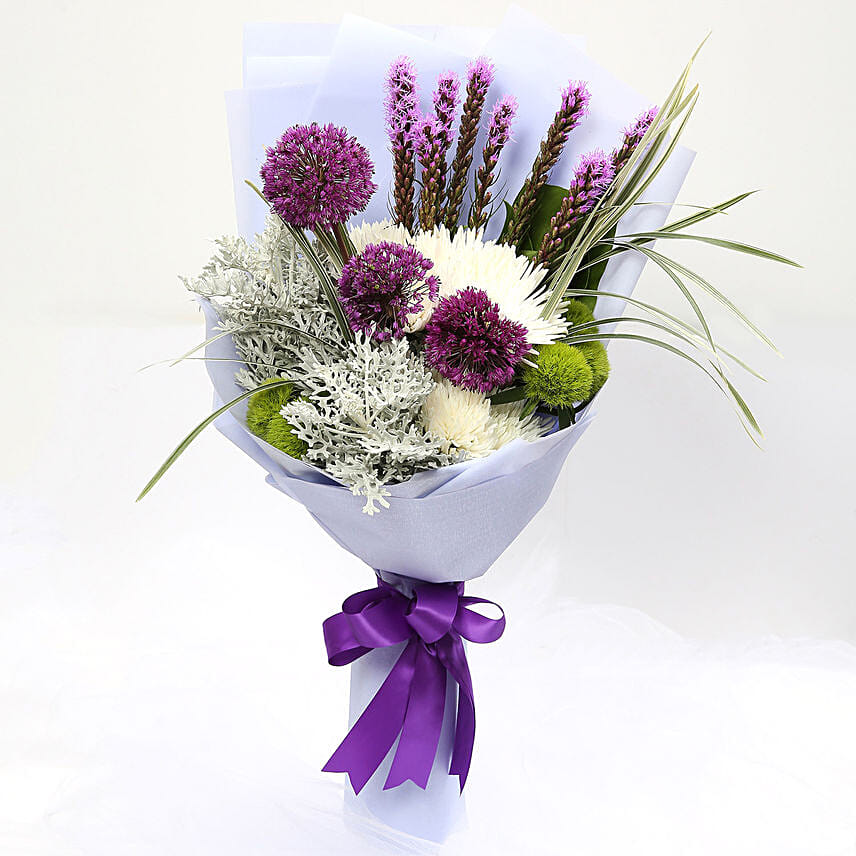 Online Enchanting Delistar and Liatris Mixed Bouquet Gift Delivery in ...