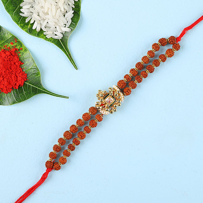 Order Designer Rudraksh Rakhi AFF Online | Same-Day Delivery UAE - Fnp.ae