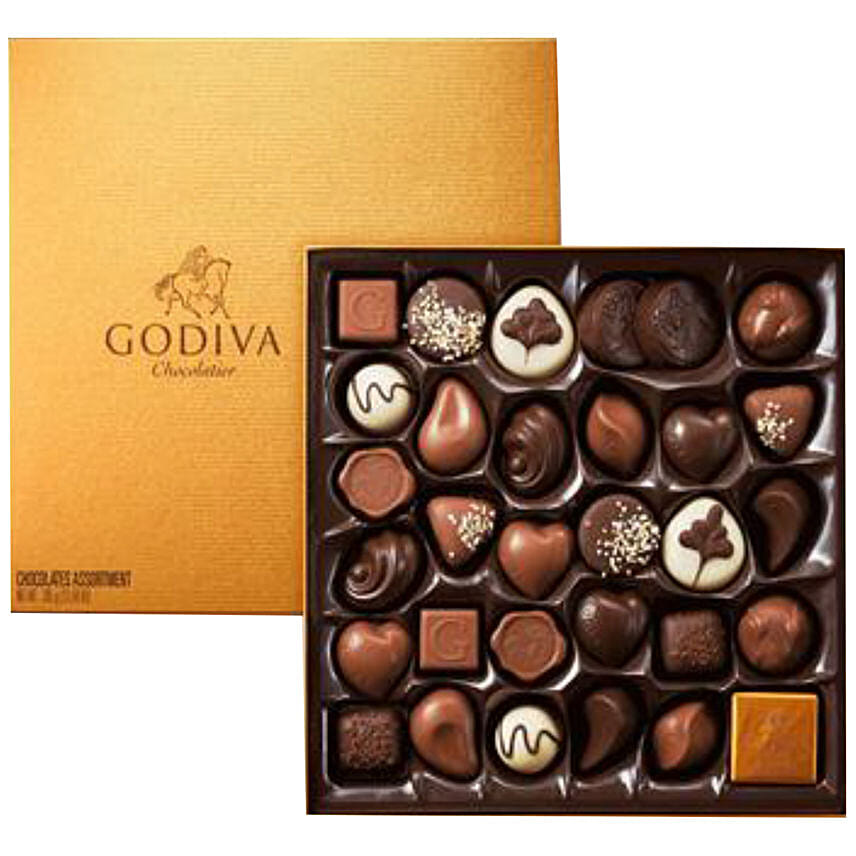 Order Godiva Gold Rigid Chocolate Box 34 Pcs Online | Same-Day Delivery ...
