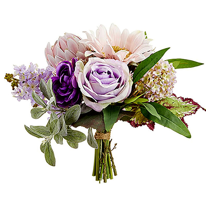 Order Pink and Purple Artificial Floral Bunch Online | Same-Day ...