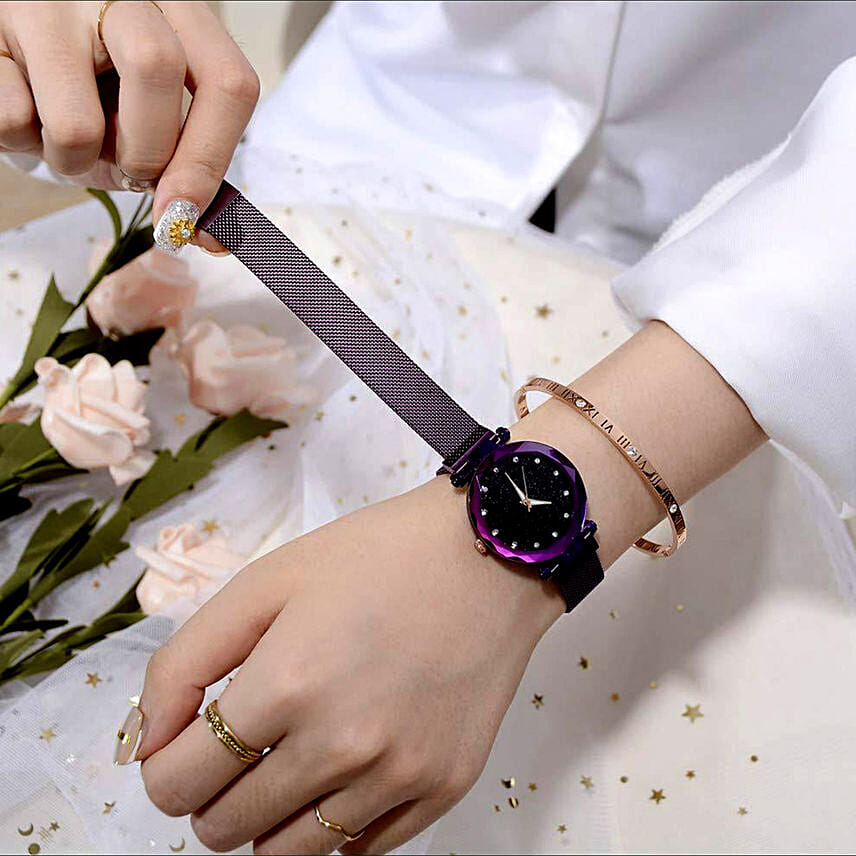 Online Shimmery Colour Changing Watch Gift Delivery in UAE - FNP