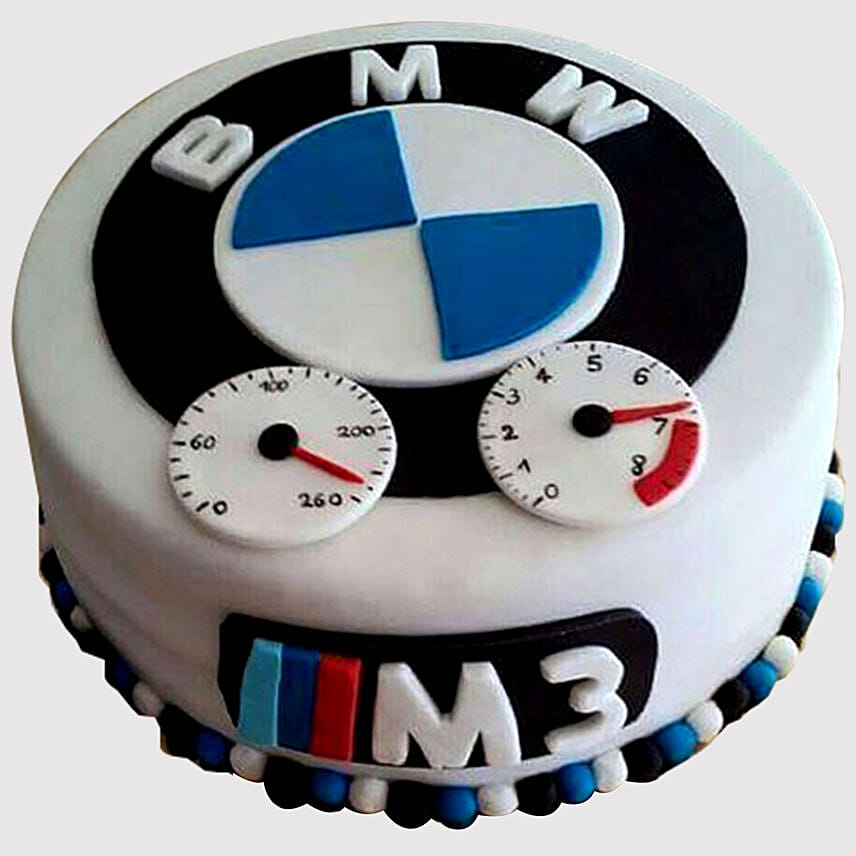 Online BMW Fondant Vanilla Cake Gift Delivery in UAE - FNP