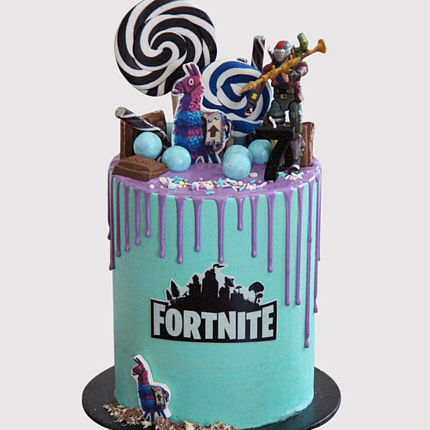 Order Fortnite Fondant Vanilla Cake Online | Same-Day Delivery UAE - Fnp.ae
