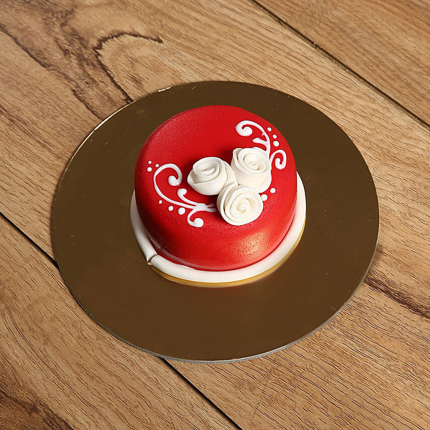 Online Red Chocolate Mono Cake Gift Delivery in UAE - FNP