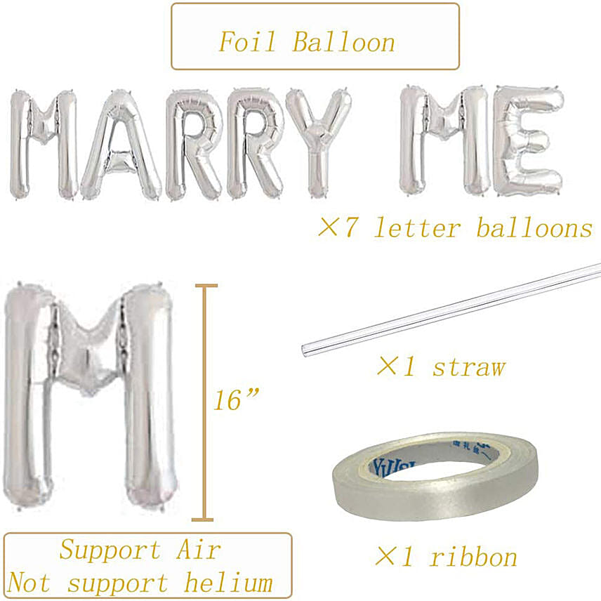 Order Marry Me Balloon Set Online | Same-Day Delivery UAE - Fnp.ae