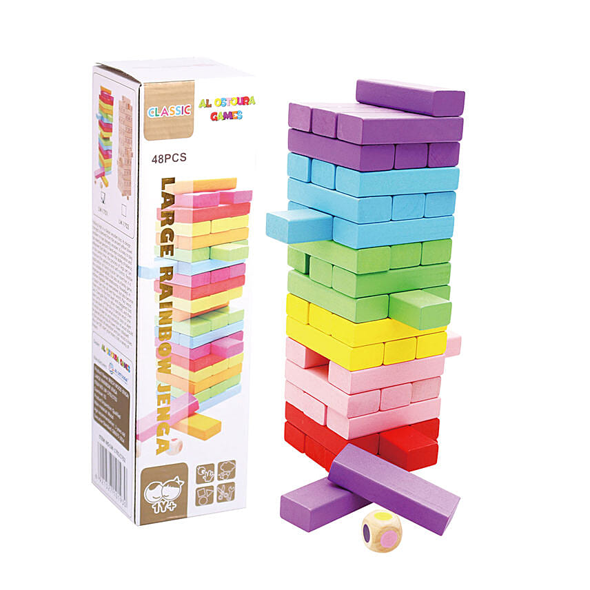 Online Rainbow Jenga Set Gift Delivery in UAE - FNP