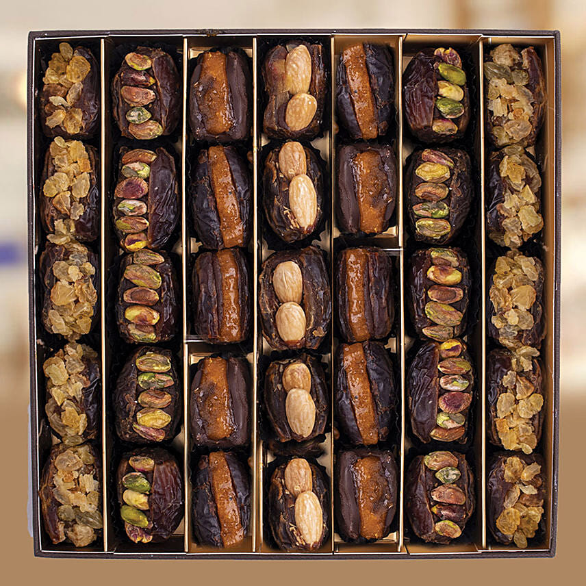 Order Assorted Stuffed Dates Platter Online | Same-Day Delivery UAE ...