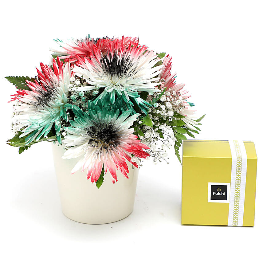 Order UAE Flag Flower Arrangement with Patchi Online | Same-Day ...