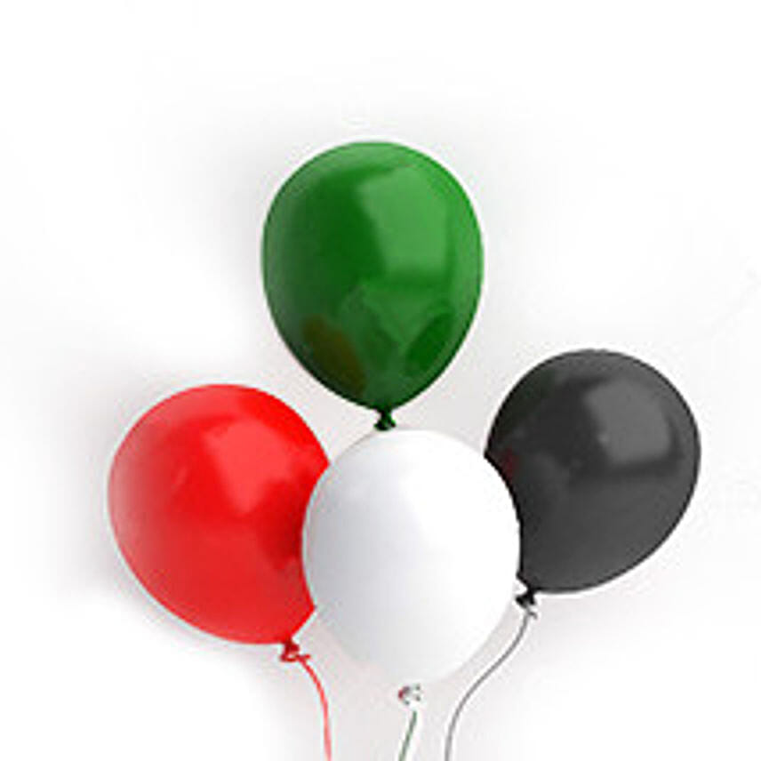 Order UAE Flag Theme Latex Balloons Online | Same-Day Delivery UAE - Fnp.ae