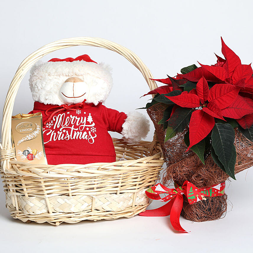 Order Fluffy Merry Christmas Basket Online | Same-Day Delivery UAE - Fnp.ae