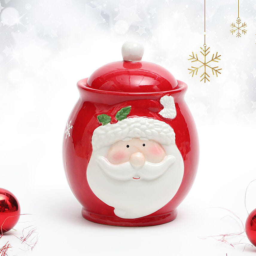 Online Set of 2 Ceramic Santa Pot Gift Delivery in UAE - FNP