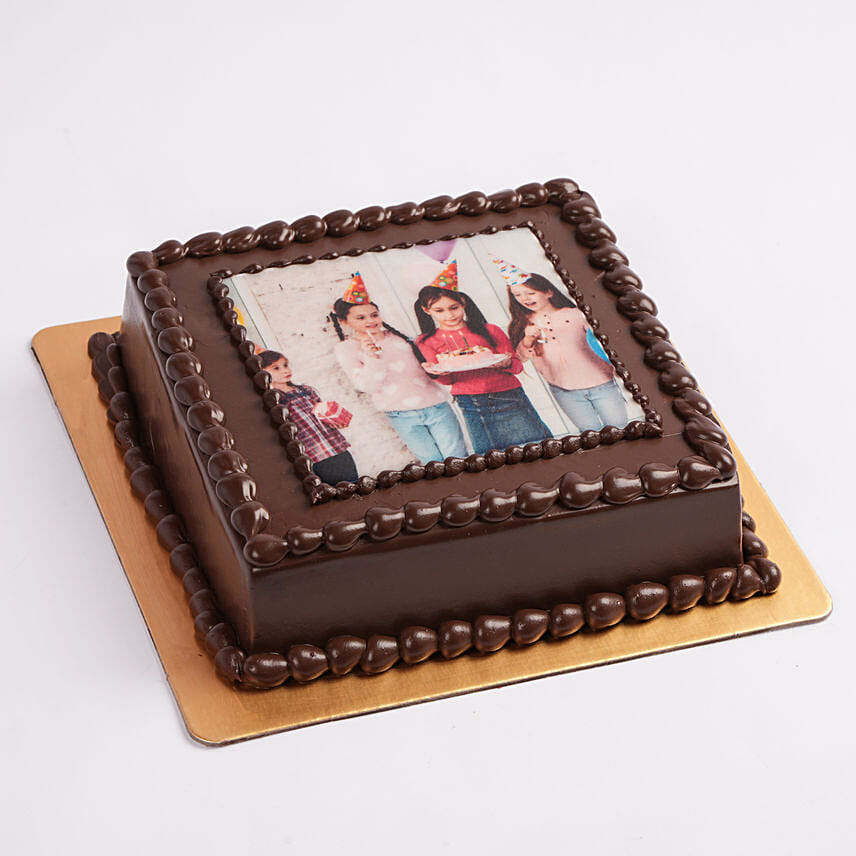 Online Delectable Photo Cake- Truffle Half Kg Gift Delivery in UAE - FNP