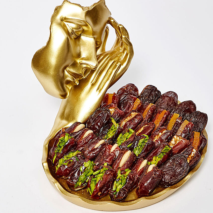 Order Assorted Stuffed Date Platter Online | Same-Day Delivery UAE - Fnp.ae