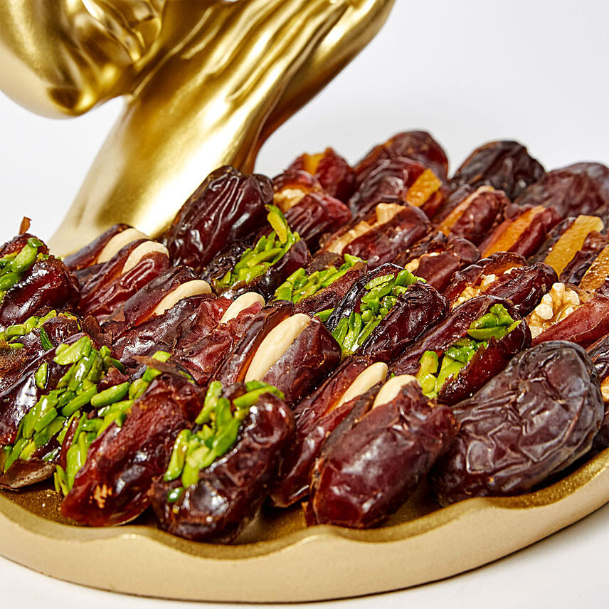 Order Assorted Stuffed Date Platter Online | Same-Day Delivery UAE - Fnp.ae
