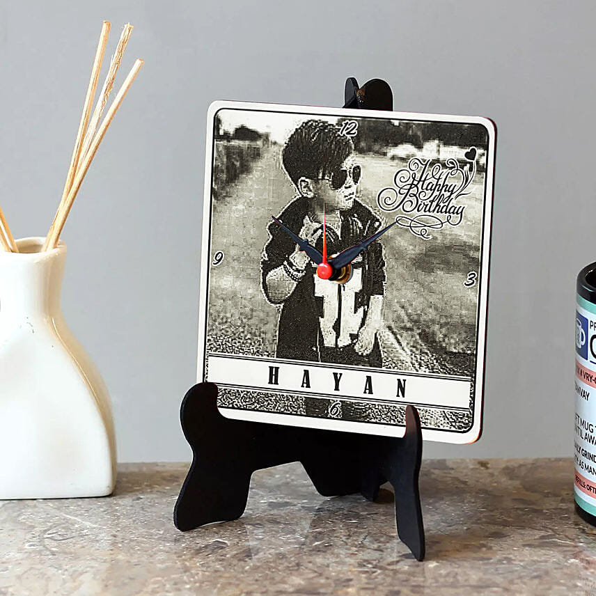 Order Engraved Clock with Stand Online | Same-Day Delivery UAE - Fnp.ae