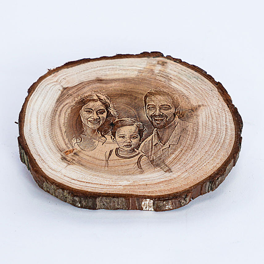 Order Personalised Wooden Round Log Disc Online | Same-Day Delivery UAE ...