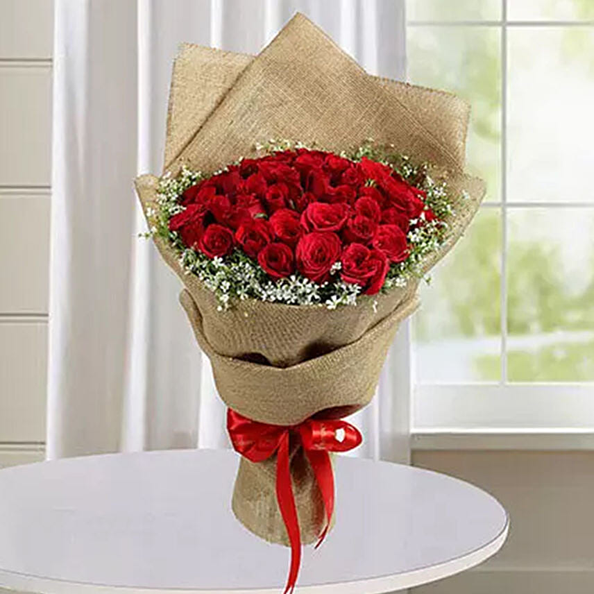Order 100 Red Rose Bunch Online | Same-Day Delivery UAE - Fnp.ae