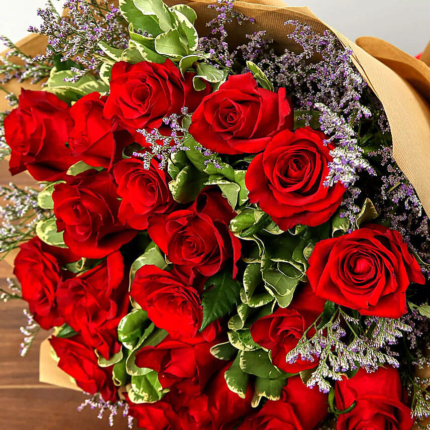 Online Bouquet Of 30 Red Roses Gift Delivery in UAE - FNP