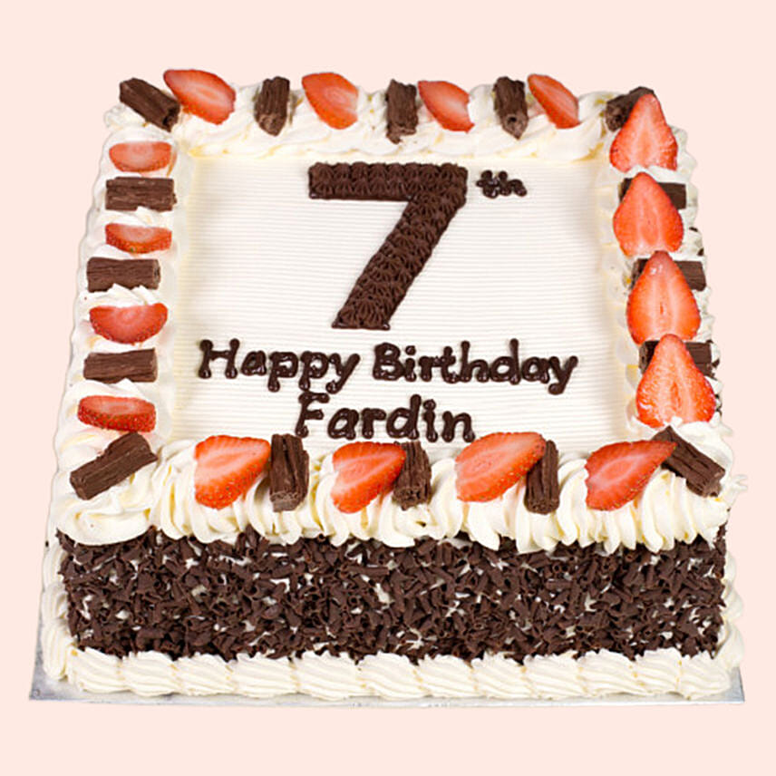 Online 7th Birthday Special Vanilla Cake Gift Delivery in UAE - FNP