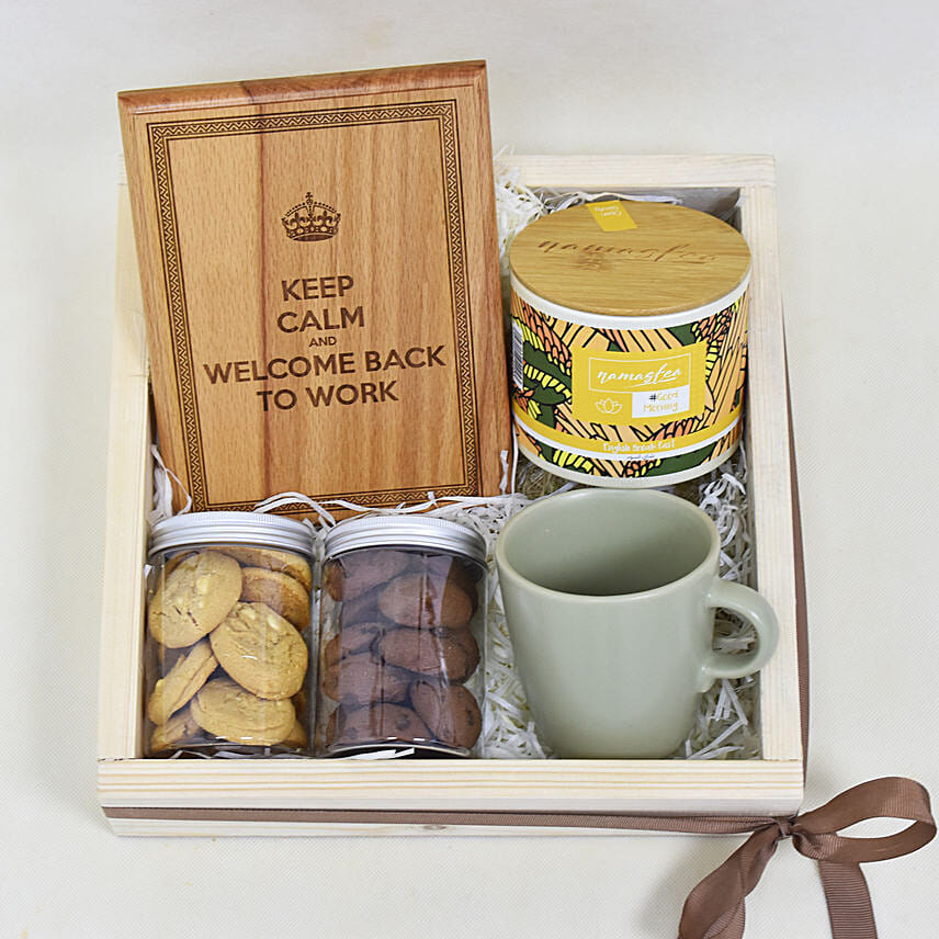 Order Welcome Back Tea and Cookies Hamper Online | Same-Day Delivery ...