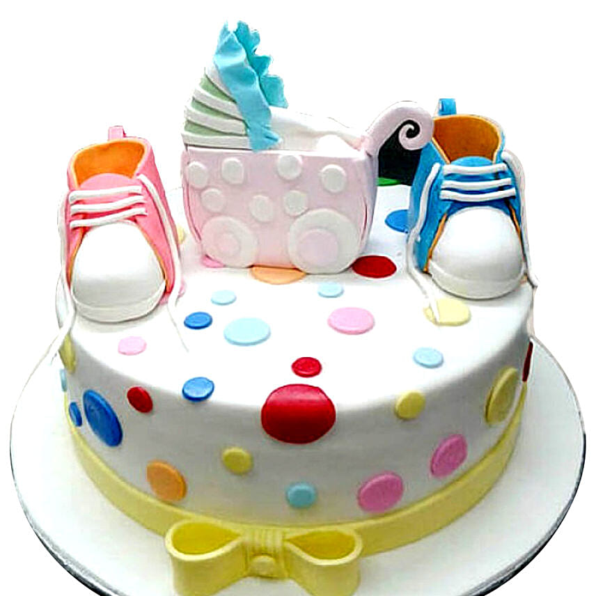 Online Baby Shower Designer Fondant Red Velvet Cake Gift Delivery in ...