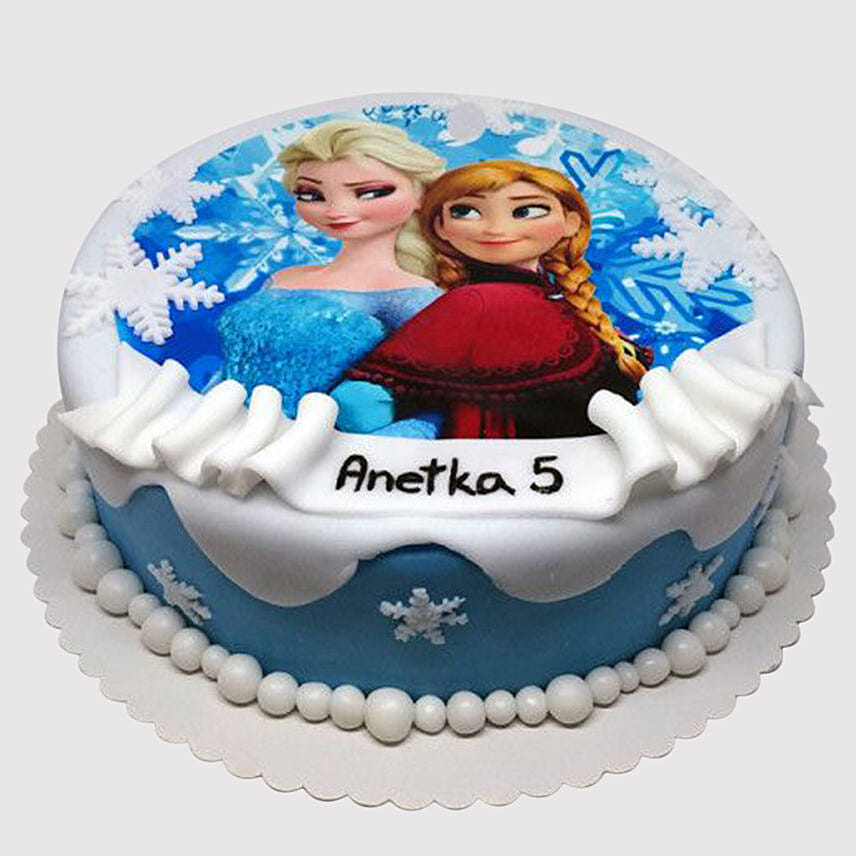 Order Frozen Elsa and Anna Red Velvet Cake Online | Same-Day Delivery ...
