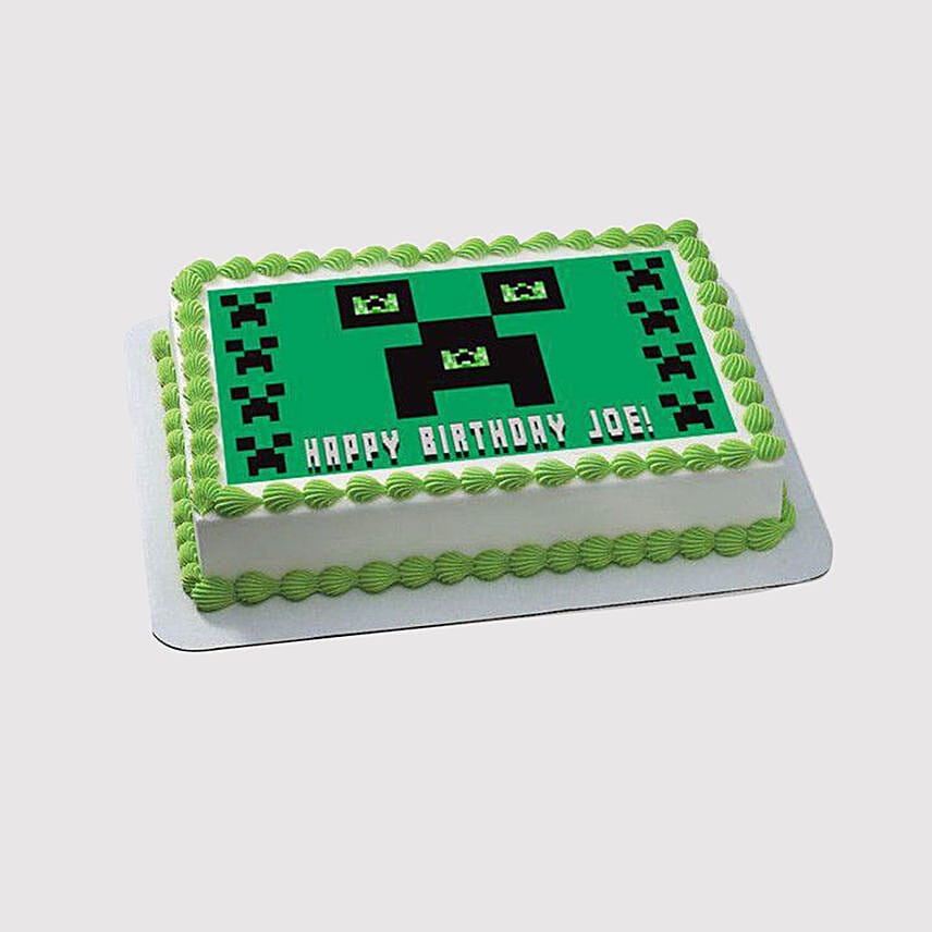 Online Minecraft Red Velvet Photo Cake Gift Delivery in UAE - FNP