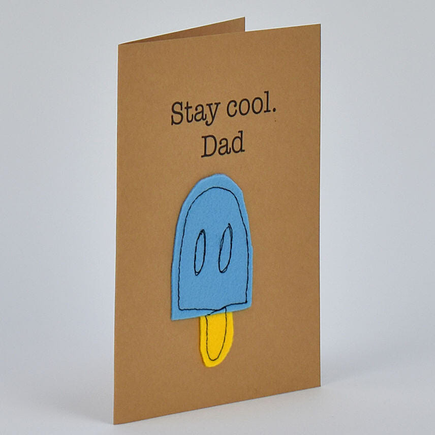 Order Stay Cool Dad Handcrafted Greeting Card Online | Same-Day ...