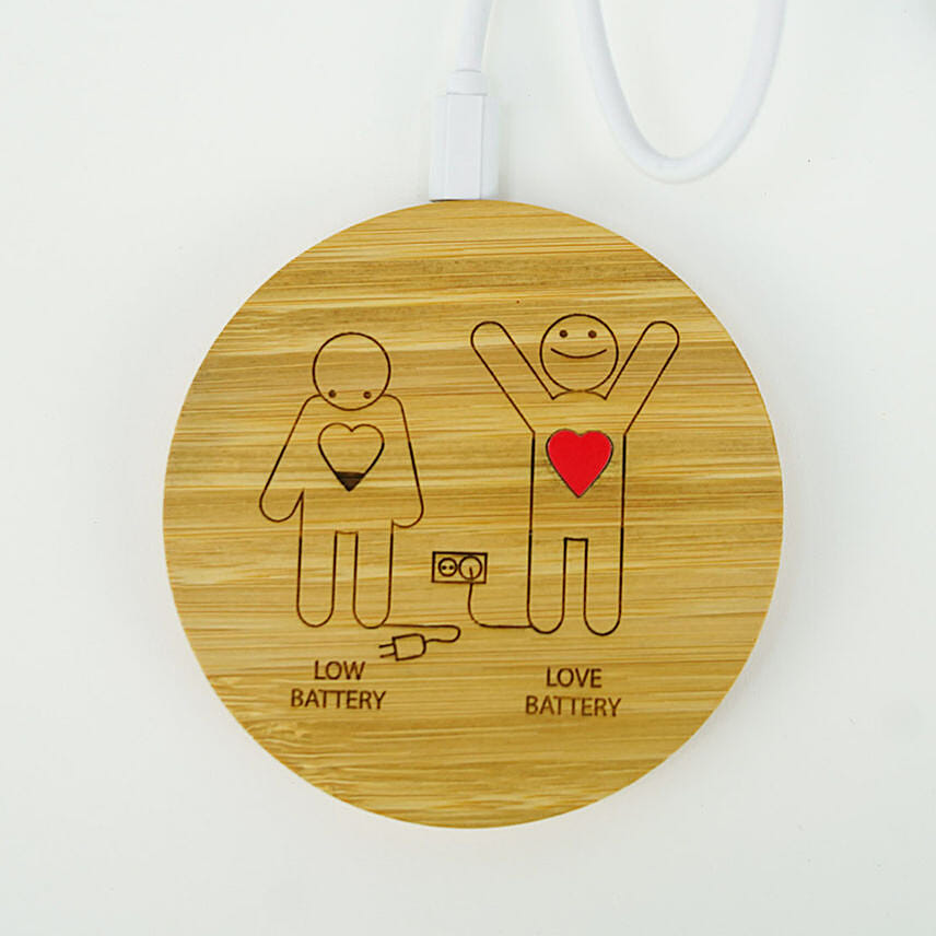 Online Love Theme Wireless Charger Gift Delivery in UAE - FNP