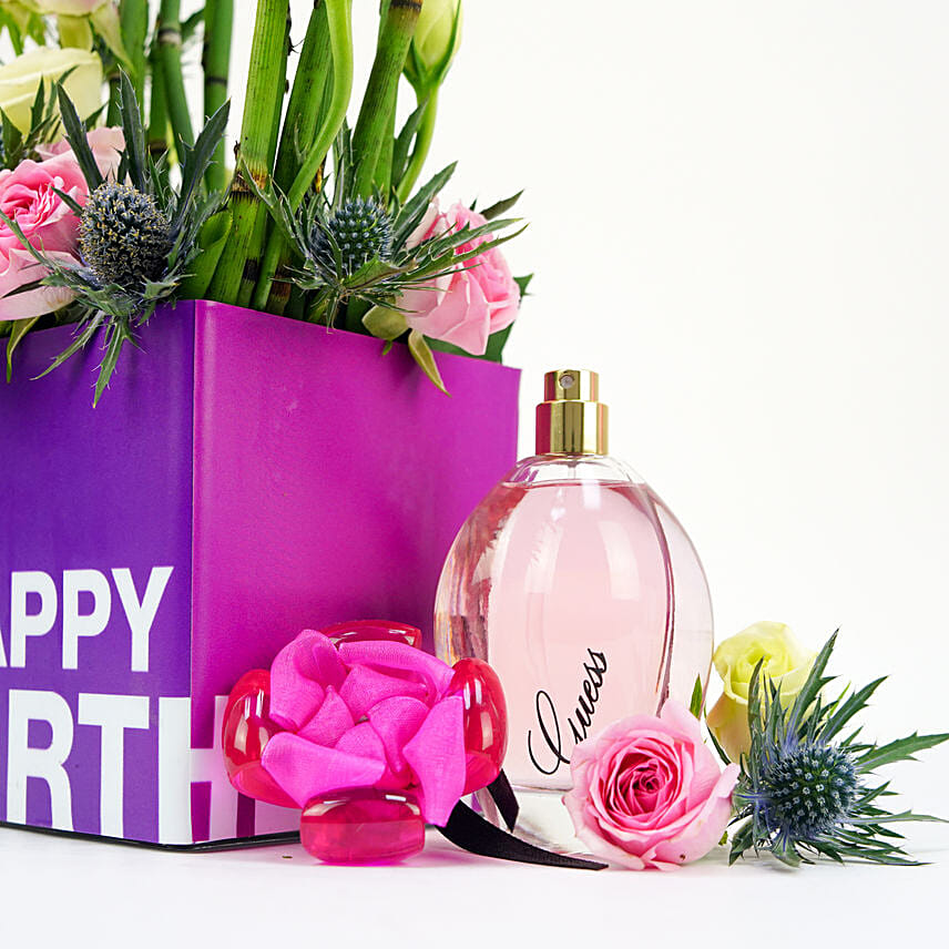 Order Birthday Wishes Flowers n Perfume Online | Same-Day Delivery UAE ...