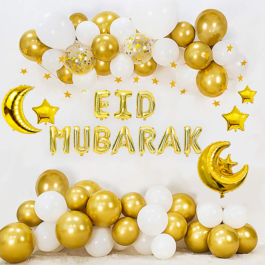 Online Eid Mubarak Balloon Decor Gift Delivery in UAE - FNP