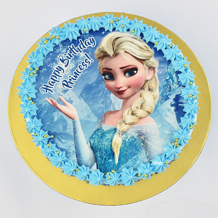 Order Princess Elsa Birthday Red Velvet Cake One kg Online | Same-Day ...