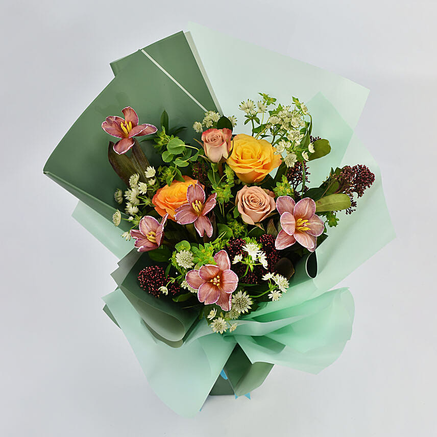 Online Beautiful Mix Flowers Bouquet Gift Delivery in UAE - FNP