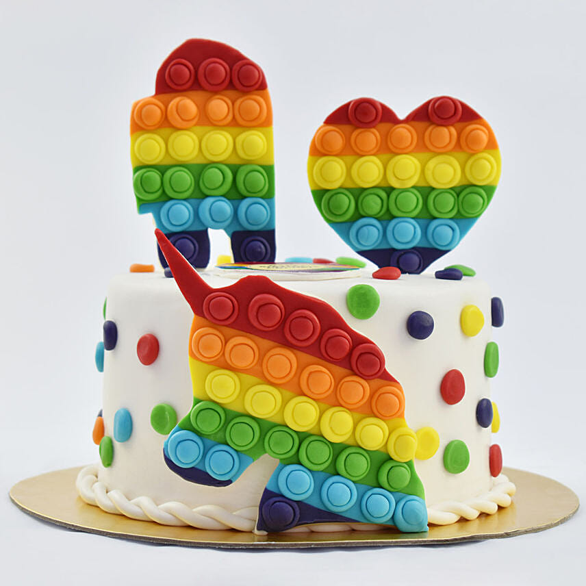 Order Pop It Fun Chocolate Cake Online | Same-Day Delivery UAE - Fnp.ae