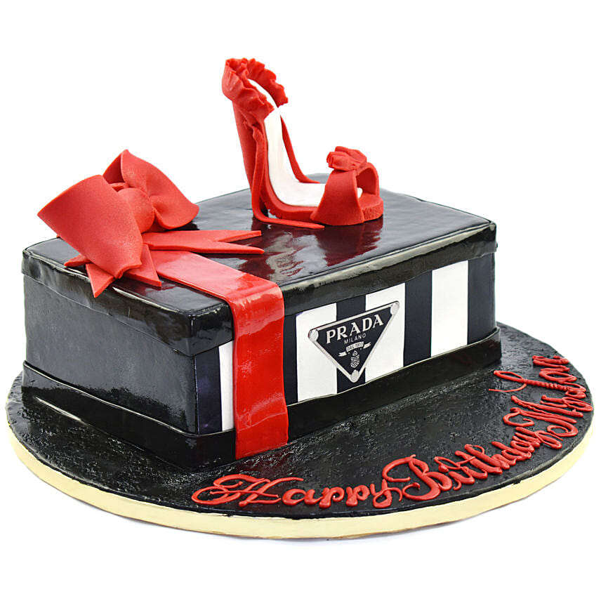 Order Prada Theme Designer Vanilla Cake Online | Same-Day Delivery UAE ...