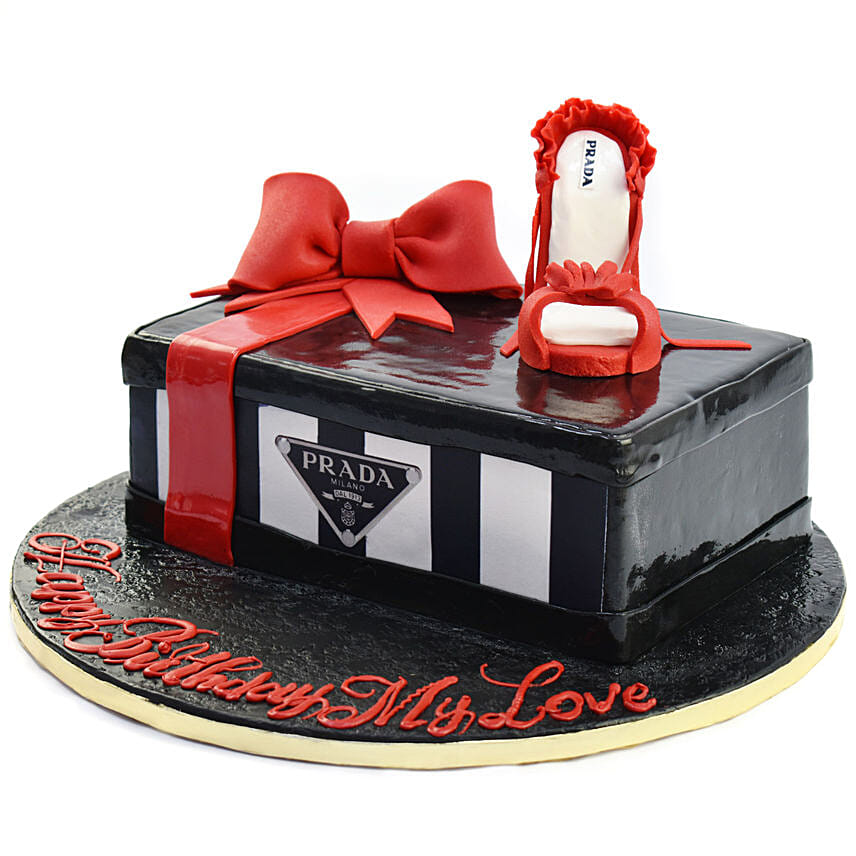 Order Prada Theme Designer Vanilla Cake Online | Same-Day Delivery UAE ...
