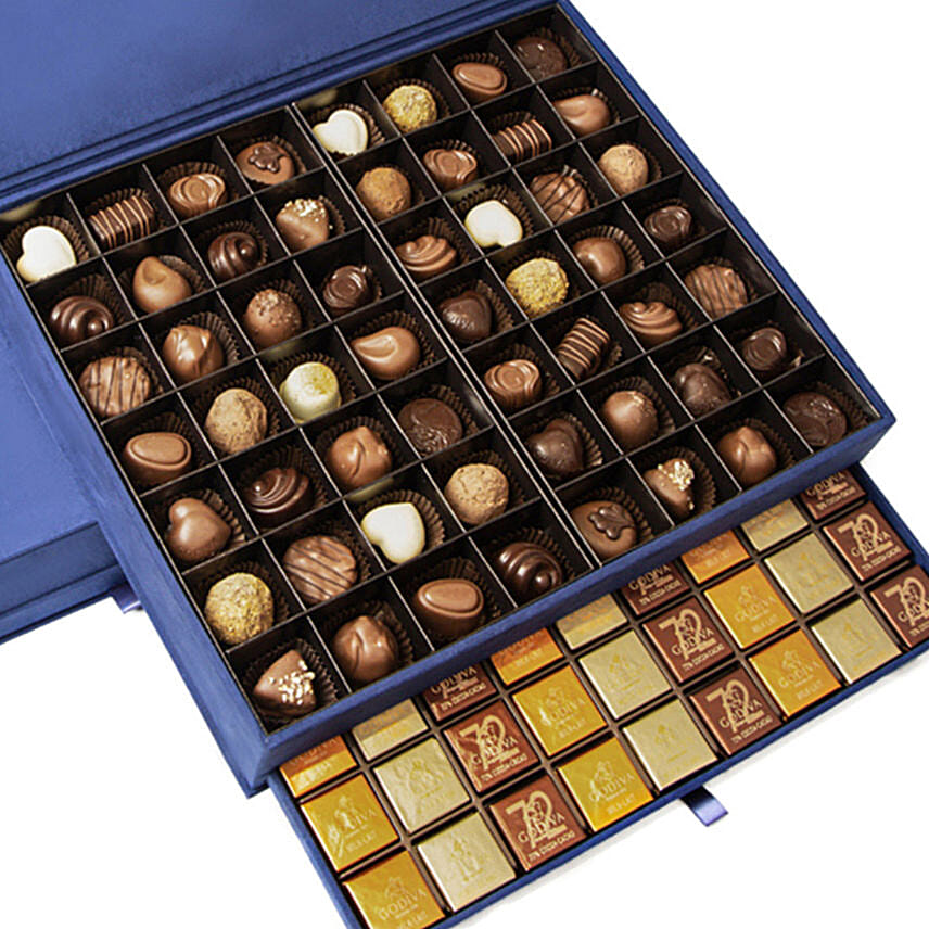 Online Godiva Royal Gift Box Extra Large Navy Blue Gift Delivery in UAE ...