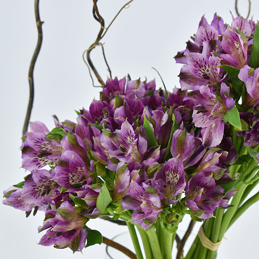 Online Purple Peruvian Lilies arrangement Gift Delivery in UAE - FNP