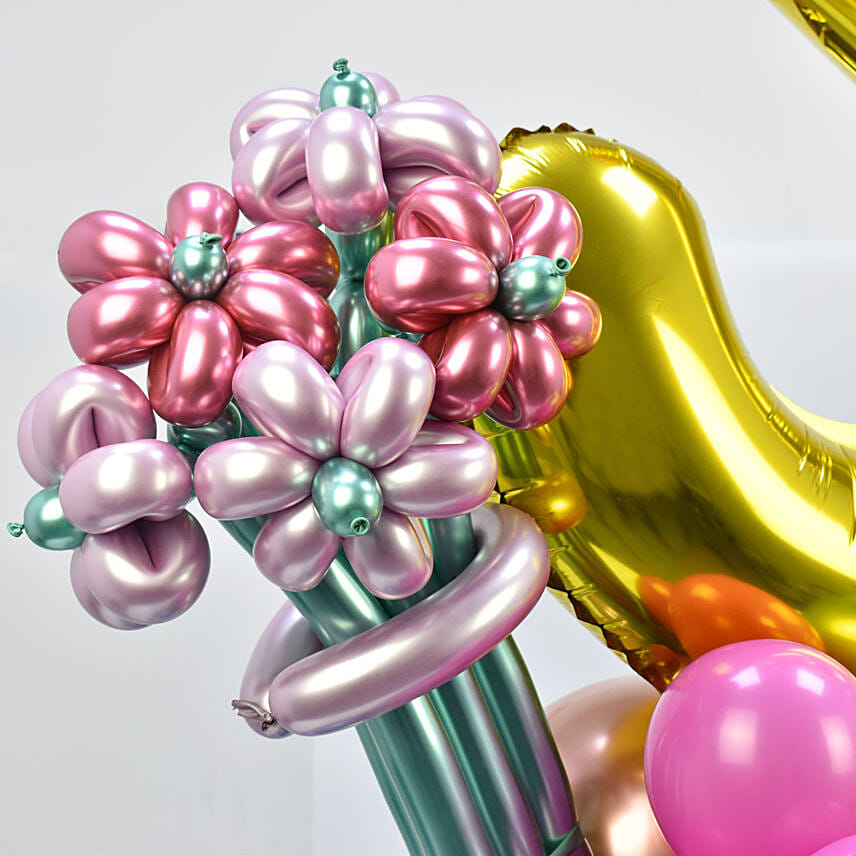Order Birthday Numeric Single Balloon Arrangement Online | Same-Day ...