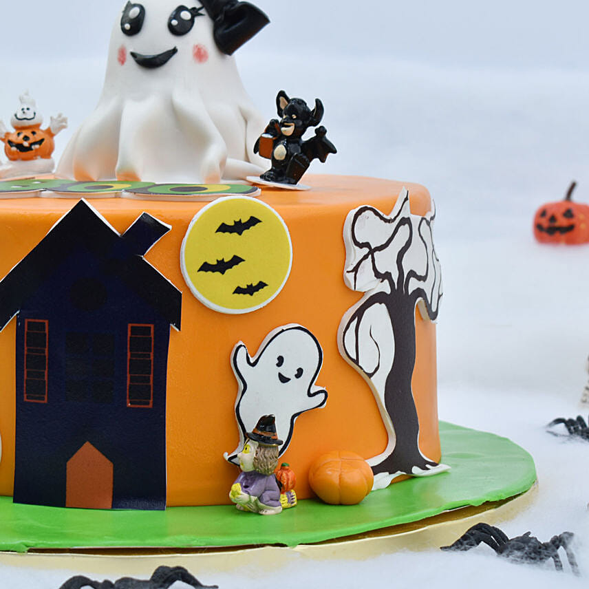 Online Special Halloween Casper Cake Gift Delivery in UAE - FNP