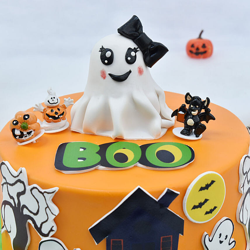 Online Special Halloween Casper Cake Gift Delivery in UAE - FNP