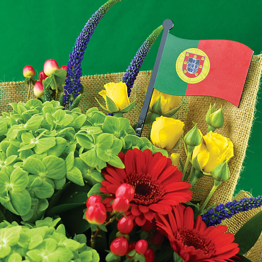 Order Portugal Theme Flower Bouquet Online | Same-Day Delivery UAE - Fnp.ae