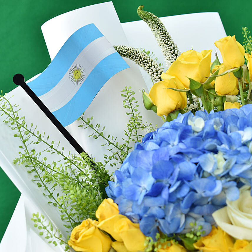 أون لاين Argentina Theme Flower Bouquet توصيل هدايا في UAE - FNP
