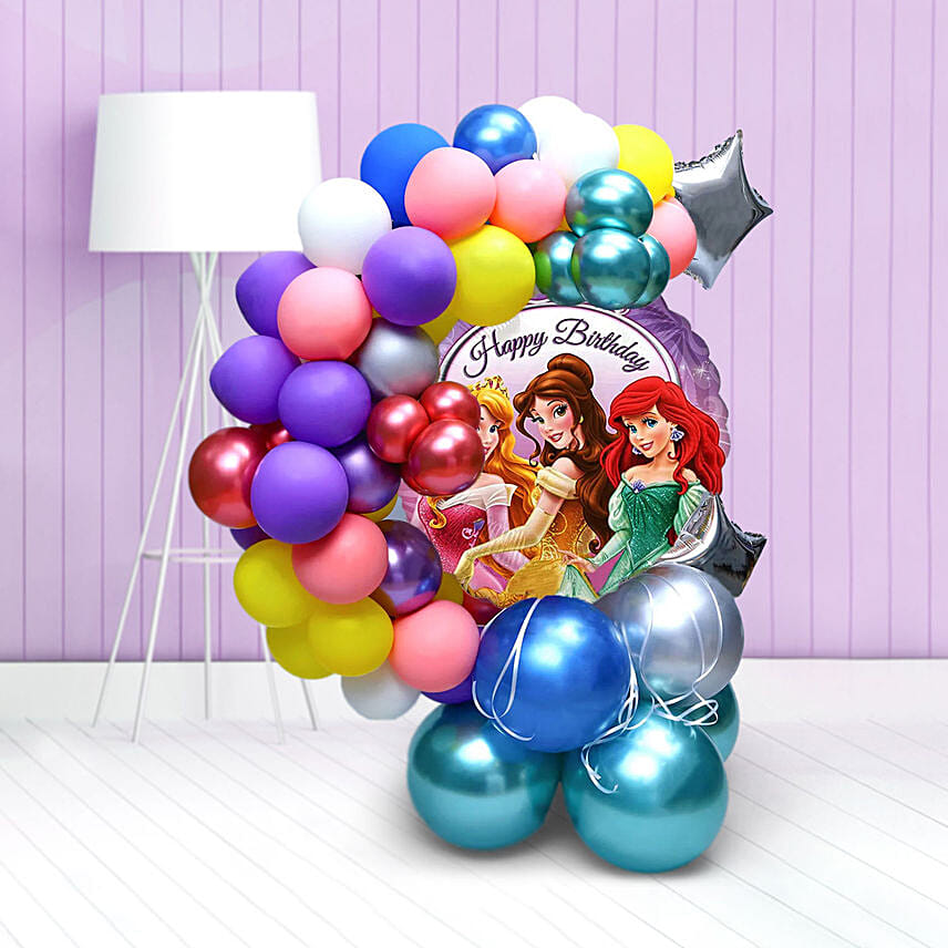 Online Princess Birthday Balloon Arrangement Gift Delivery in UAE - FNP