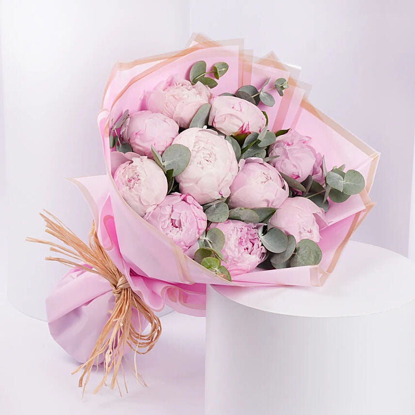 Order Precious Peonies Bouquet Online | Same-Day Delivery UAE - Fnp.ae